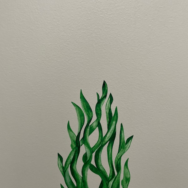 Green Seaweed #3 Wall Decal Ocean Sea Life Removable Fabric Wall ...