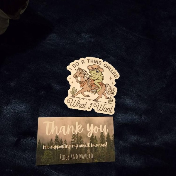 I Do a Thing Called What I Want Sticker, Mental Health Sticker, Anxiety ...