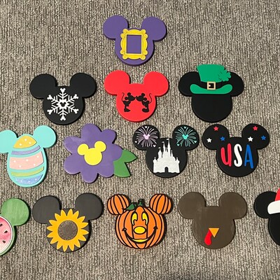 Interchangeable Mouse Head Home Sign Home Seasonal Mickey Home - Etsy