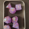 Purple Turtle Dice Set, Transparent With Light Purple Turtle Inside ...