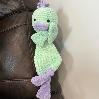 No-sew Dudley Duck Snuggler Crochet PATTERN Duck Amigurumi Snuggler ...