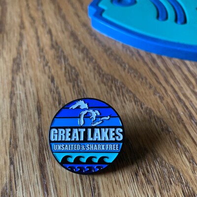 Upper Peninsula Enamel Pin, UP Shape Pin - Etsy