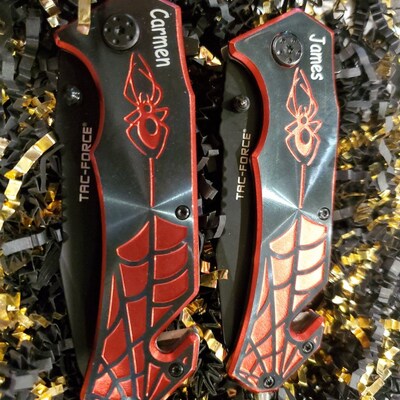 Personalized Spider Man Pocket Knife Spider-man Knife With Seatbelt ...