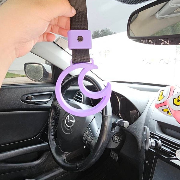 Crescent Moon, JDM, Tsurikawa Handle, Drift Charm - Etsy