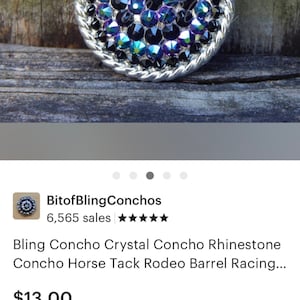 Round Berry Concho Rose Gold Horse Tack Bling Concho - Etsy