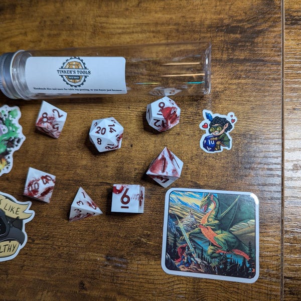 Crystal Caves Geode Dice Set - Etsy