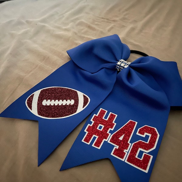 Football Cheer Bow / Cheer Bow / Football Bows / Custom Football Bows ...