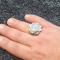 Kaaba Silver Men's Ring-islamic Gifts for Her Kaaba Ring, Islamic Gift ...