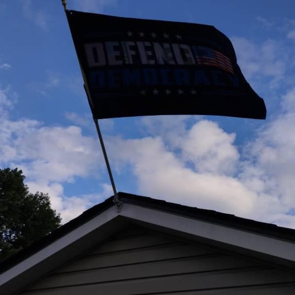 Subtle F*ck Trump Halloween Skeleton Flag, Anti Trump Pumpkin Skeleton ...