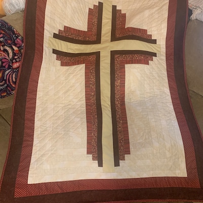 Log Cabin Cross / Christian Cross Pattern in 3 Sizes PDF Download - Etsy