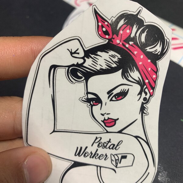 Postal Worker Girl Power SVG - Eps - Ai - Dxf - Cut File - Silhouette ...