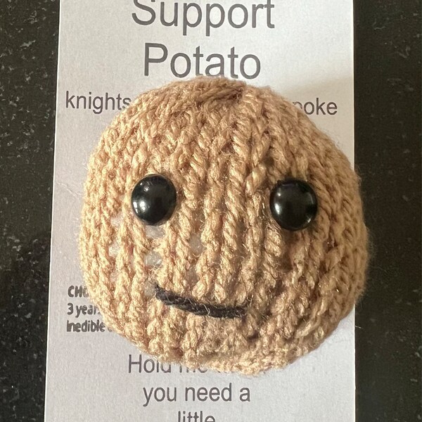 Hand Made Emotional Support Potato, Plush Toy Made With Wool and Safety ...