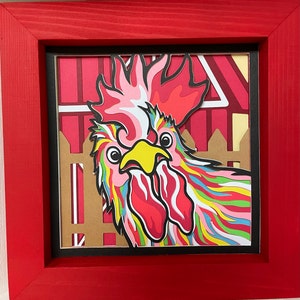 3D Chicken Layered SVG for Cardstock/ Farmhouse Decoration/ Farm Animal ...