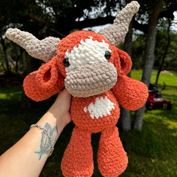 Crochet 3 in 1 Cow, Highland Cow, Longhorn Pattern - Etsy