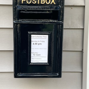 Scottish Cast Iron Royal Blue Post Box Cast Iron Letterbox - Etsy