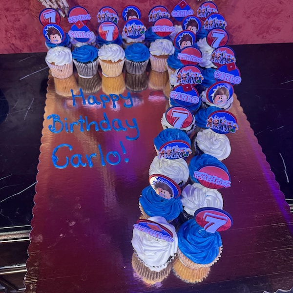 Cute Labu Monster Cake Topper - Custom Name & Age - 3D Party Decoration ...