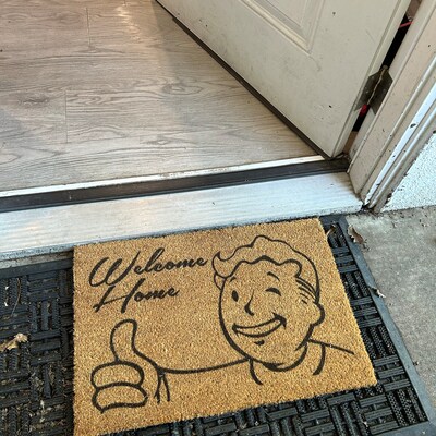 Fallout Boy Vault-tec Nuka Cola Wasteland Doormat Welcome Mat Eco ...