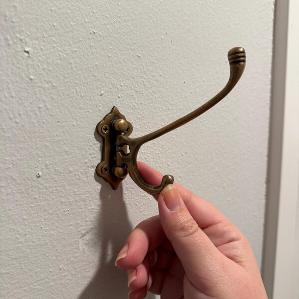 6 X Antique Style Solid Brass Tear Drop Pendant Handles Pulls Knobs W ...