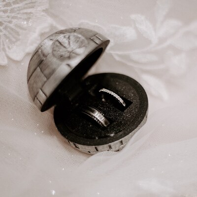 Death Star Ring Box for Weddings or Marriage Proposals Stand and ...