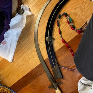 Vintage Indian Mughal, Islamic Ankush Elephant Goad and Axe Silver and ...