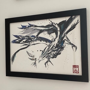 Fanart Print Monster Hunter Nargacuga Fan Art - Etsy UK
