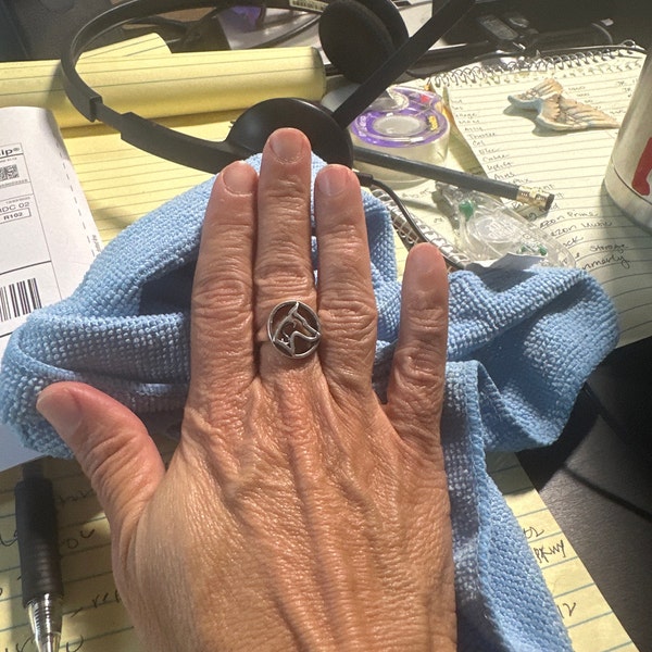 Sterling Silver Doberman Pinscher Ring - Etsy