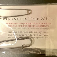 Silver, Gold or Bronze Single Loop Pin, 1 Loop Pin, Safety Pin, Kilt ...