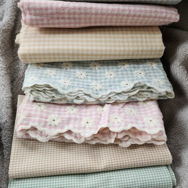 Premium Quality Cotton Fabric by the Yard Yarn Dyed Check Fabric 63 ...