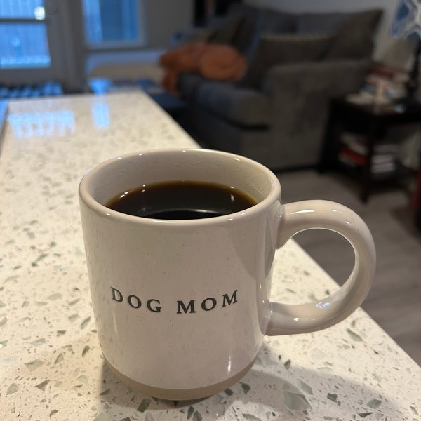 Dog Mom Stoneware Coffee Mug | Fur Mama | Inspirational Mug | Mom ...