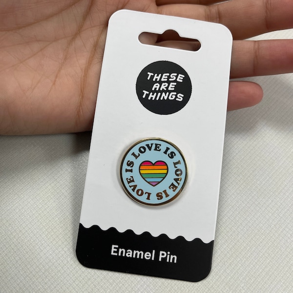 Love is Love Pride Enamel Pin - Etsy