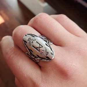 Raven Ring Viking Ring Rune Ring for Women Celtic Ring Viking Jewelry ...