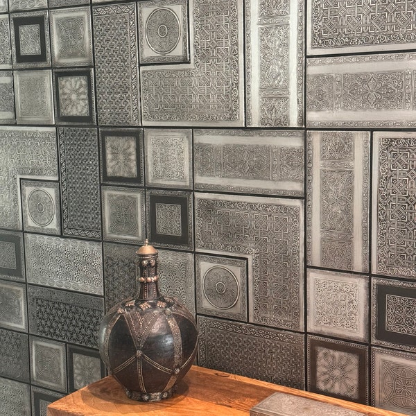 Wall Panel Metal Moroccan Combos Gold - Etsy