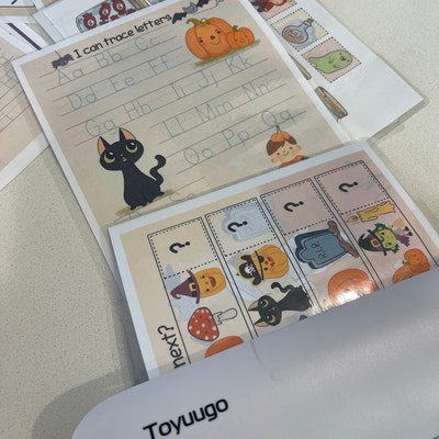 Halloween Busy Book Printable Toddler Learning Book Halloween ...