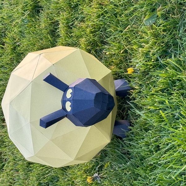 Papercraft Sheep, Paper Model Lamb, 3D Low Poly Sculpture Ram, PDF ...