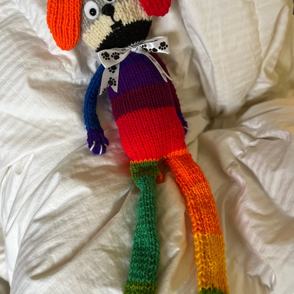 Loom Knit Toy PATTERNS (with Video) Scrap Yarn Teddy Bear, Bunny, Kitty ...