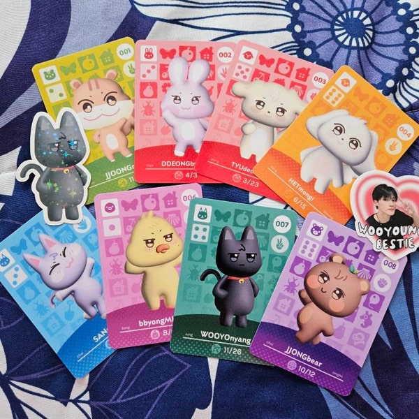 Holo Cute Aniteez Sticker, Aniteez Trading Card | Aesthetic Kawaii Kpop ...