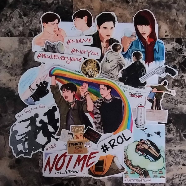 Not Me Series Stickers: Thai BL, Offgun LGBTQ Stickers - Burnout ...