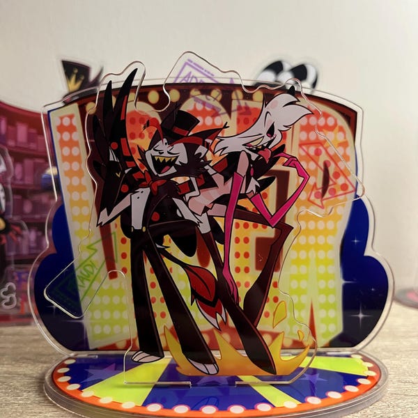 Loosers Acrylic Standee Hazbin Hotel Huskerdust Husk Angel Dust ...