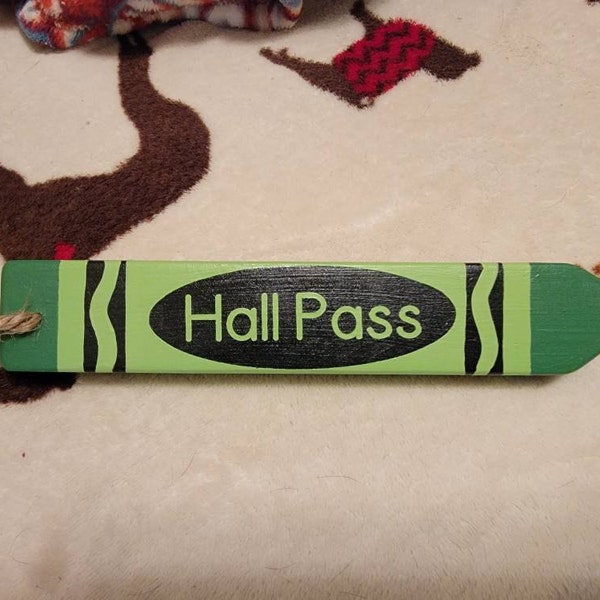 Personalized Teacher Pencil Wood Pencil Hall Pass Classroom Hall Pass ...