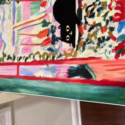 Monet Garden Cat Print, Claude Monet Cat Poster, Cat Art, Animal Poster ...