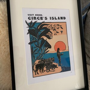 Circe's Island Aeaea Print, Circe Book Inspired Print, Greek Mythology ...