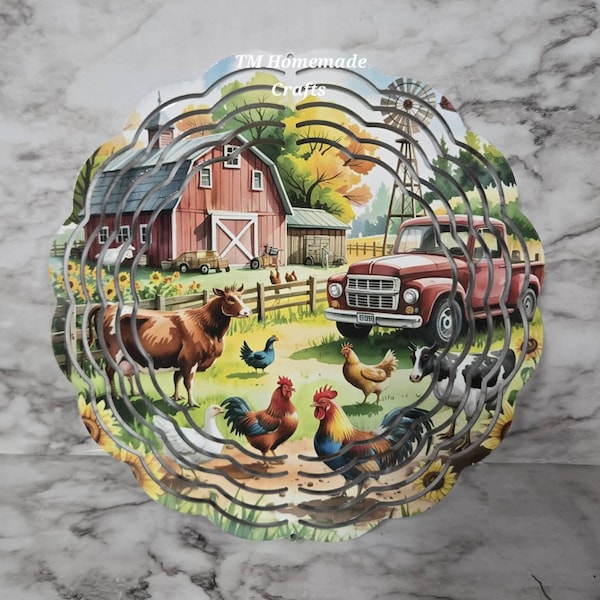 Farm Wind Spinner, Farm Wind Spinner Sublimation Design, Farm Wind ...