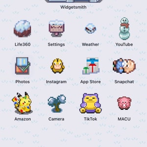 Ios 293 Icons Pokemon Red Blue Version Iphone IOS14 App - Etsy