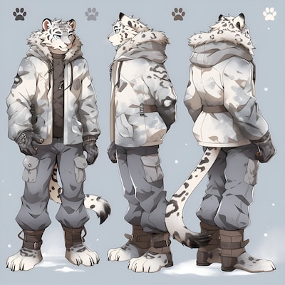 YCH Goth Boyfriend Girlfriend Anthro Furry Feral Fursona - Etsy