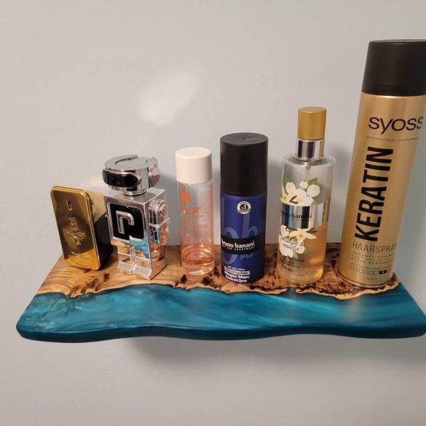 Modern Epoxy Hallway Table | Live Edge Console Table | Wooden Narrow ...