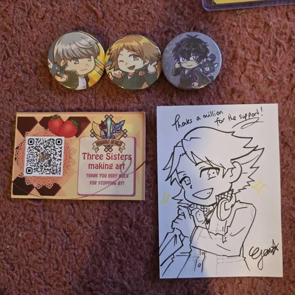 Persona 5 Pin Badges - Etsy