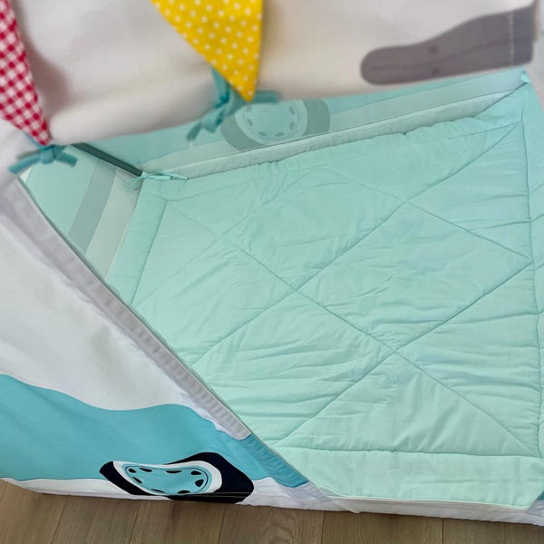 Teepee Mat, Kids Teepee Mat, Floor Mat, Tipi Padded Mat Teepee Play Mat ...