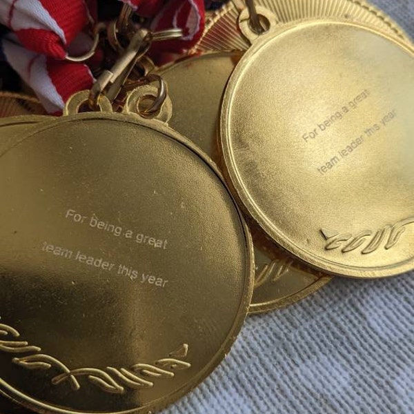 Personalised Medal Any Sport/occasion, Gold Medal Silver Bronze, Metal ...