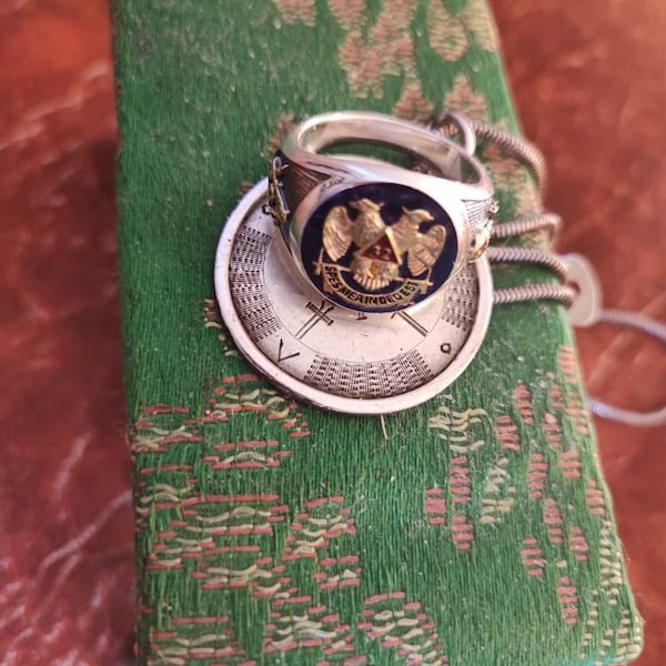 Masonic Ring AASR Signet Ring Ancient Accepted Scottish Rite 32 Degree ...
