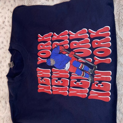 New York Ranger Sweatshirt, Rangers T-shirt, Hockey Sweatshirt, College ...